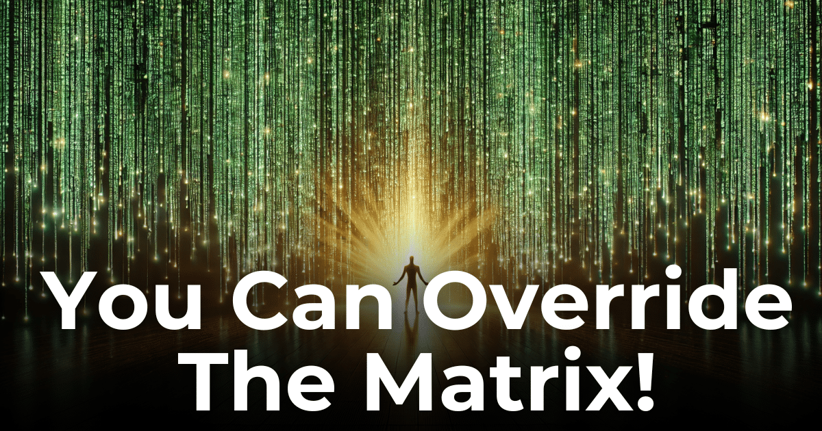 You Can Override The Matrix!! - Elizabeth April